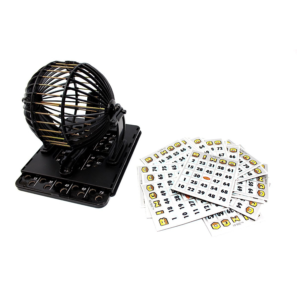 PowerTRC Bingo Machine Cage Game Set | with Bingo Balls | Classic Cage | Bingo Tray (Classic Version)