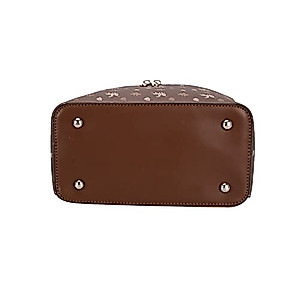 David Jones Paris Women Fashion Work Travel Front Pocket Backpack (Cognac)