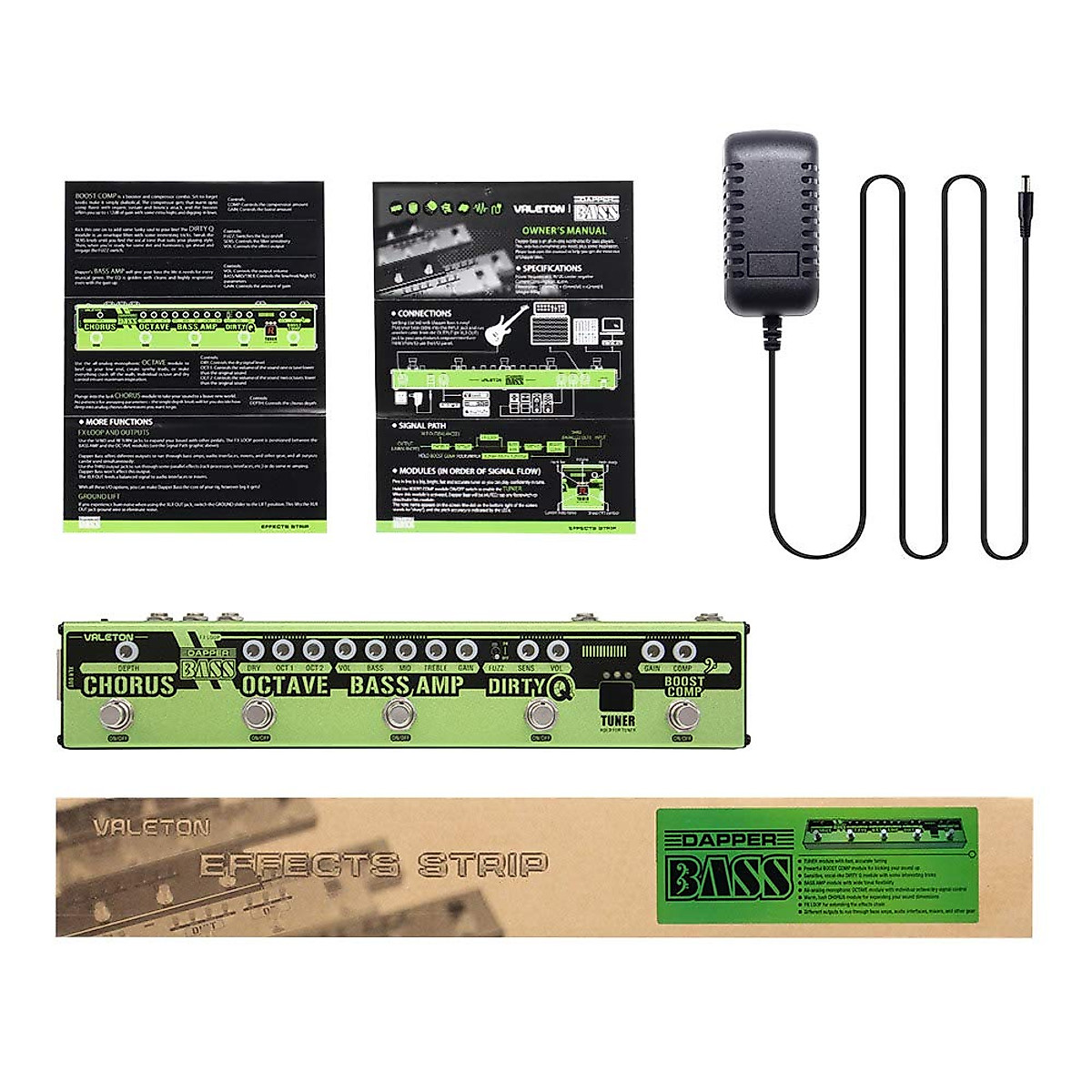 VALETON Dapper Bass DI Preamp Stage Session Gigging Gear Multi-Effects Pedal