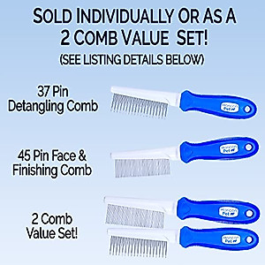 Horicon Pet Detangling and Grooming Dog Comb Set for Dogs, Cats, Small Animals