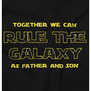 Brisco Brands Together We Rule Galaxy Father Son Baby Romper Boys or Girls
