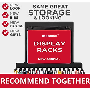 iBobbish Sports Marathon Medal Display hanger Holder Racks Frame in matt black surface Wall Mount Over 40 Medals Upgraded 3 lines with 3 screws Easy to Install Easy to use