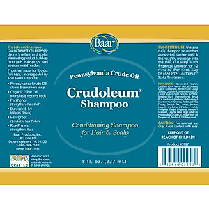 Crudoleum Shampoo, 3-in-1 Pennsylvania Crude Oil Shampoo, 8 Oz.