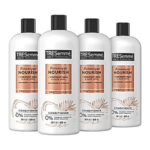 TRESemmé Hydrating Conditioner 4 Count With 100% Natural Coconut Milk and Aloe Vera 28 oz