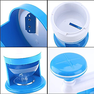Manual Crushed Ice Maker, Countertop Ice Maker Machine Snow Cone Machine for Slushie Shaved Ice Maker Household Protable Small Slushie Machine