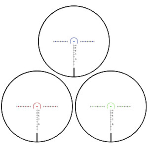 GII PM3.5X40 Prism Scope Long Eye Relief 3.5x40mm Prism Scope Wide Angle Red/Green/Blue Illuminated (PM3.5X40HS)