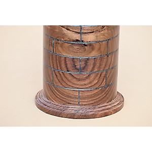 Rosewood Well Style Decorative urn Funeral Urn for Adult Pet Loss urn Memorial urn Wooden urn Box Lichtenberg Figure Resin urn for Ashes Cremation urn Urn for Human Ashes (Large up to 200 lb)