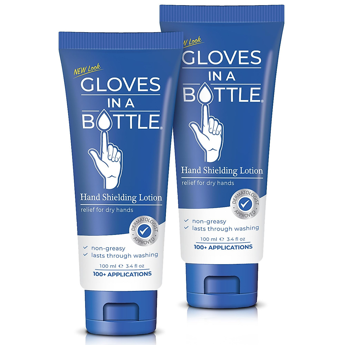 Gloves in a Bottle Shielding Lotion, Relief for Eczema and Psoriasis, 3.4 ounces (Pack of 2)