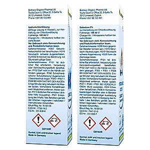 Biotraxx Classic Water Purification 1:1 Set, 1x 100ml Hydrochloric Acid 5%, 1x 100ml Sodium Solution. Made in Germany
