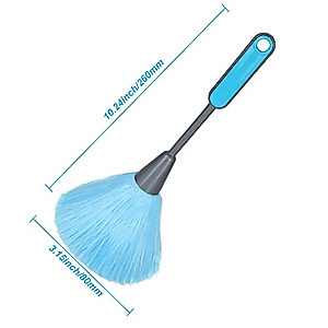 FVIEXE 8PCS 10 Inch Mini Feather Dusters for Cleaning, Small Microfiber Delicate Duster Laptop Computer Keyboard Electrostatic Cleaning Duster Washable, Screen Static Dusting Wand