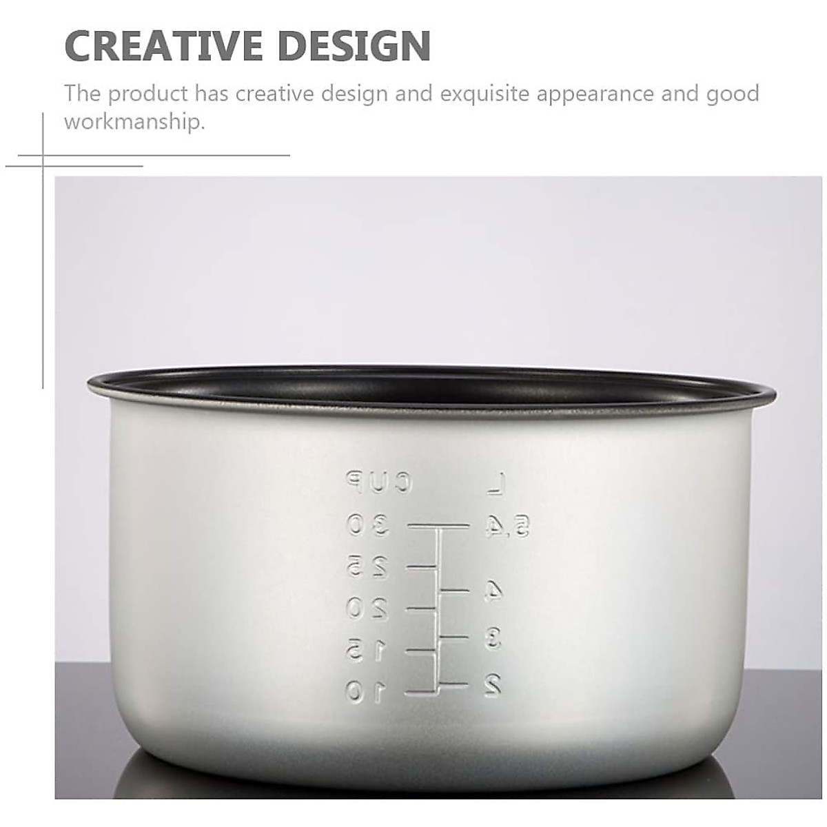 Healeved Power Rice Container Rice Cooker Inner Pot Rice Cooker Replace Liner Nonstick Cooking Pot Inner，3.6 Qt Rice Cooker Small Rice Cooker Small Rice Cooker Small Rice Cooker Small