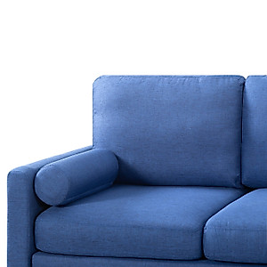 Eafurn L Shaped Sectional Sofa with Reversible Chaise Lounge, 3 Seater Convertible Corner Couch with Rubber Wood Legs, Modern Fabric Sofa&Couches for Living Room, Apartment and Small Space