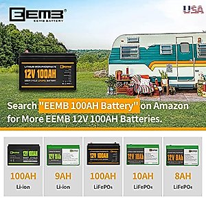 EEMB Lithium Polymer Battery 3.7V 820mAh 653042 Lipo Rechargeable Battery Pack with Wire JST Connector for Speaker and Wireless Device- Confirm Device & Connector Polarity Before Purchase