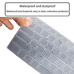 Keyboard Cover Skin for 15.6 17.3 MSI GE77HX GE77 GE76 GE75 Raider, Stealth GS76 GS75, Vector GP76 GP76HX, Leopard GP75 GL75 GL65, GF75 GE66 GT76 GS73 GL62M GF62 GP62 Gaming Laptop