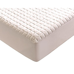 Mediflow Cotton Velour Waterproof 54 by 75-Inch Mattress Pad, Full