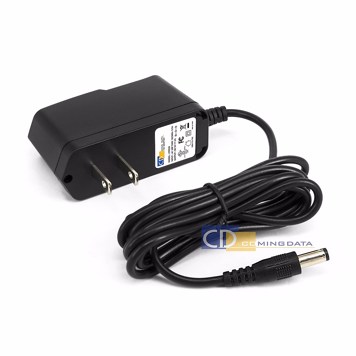 Coming Data 5V 2A 10W AC/DC Adapter Power Supply w/5.5x2.1/2.5mm DC Barrel Connector (UL Certified)