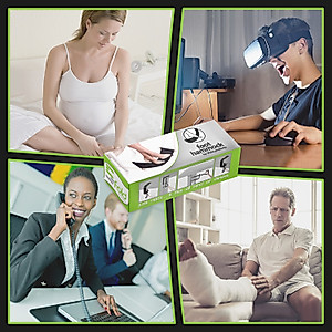 Foot Hammock Under Desk | Adjustable Desk Foot Rest Hammock Office | Under The Desk Hammock for Feet Suitable for All Desk Types & Bonus Included by 5fold Products (Black)