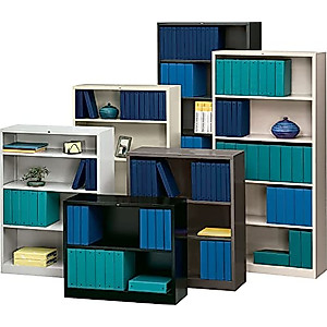 HON S30abcs Metal Bookcase, Two-Shelf, 34-1/2W X 12-5/8D X 29H, Charcoal