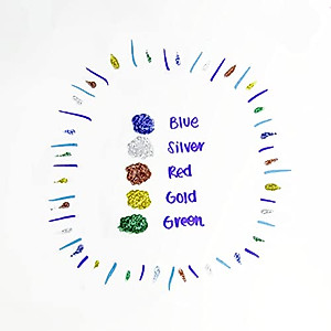 BAZIC Glitter Glue Tube Classic Color, Non-Toxic Washable Glitter Glue for Slime Paints DIY Art Crafts Party, Gift for Kids (120ml/Pack), 1-Pack