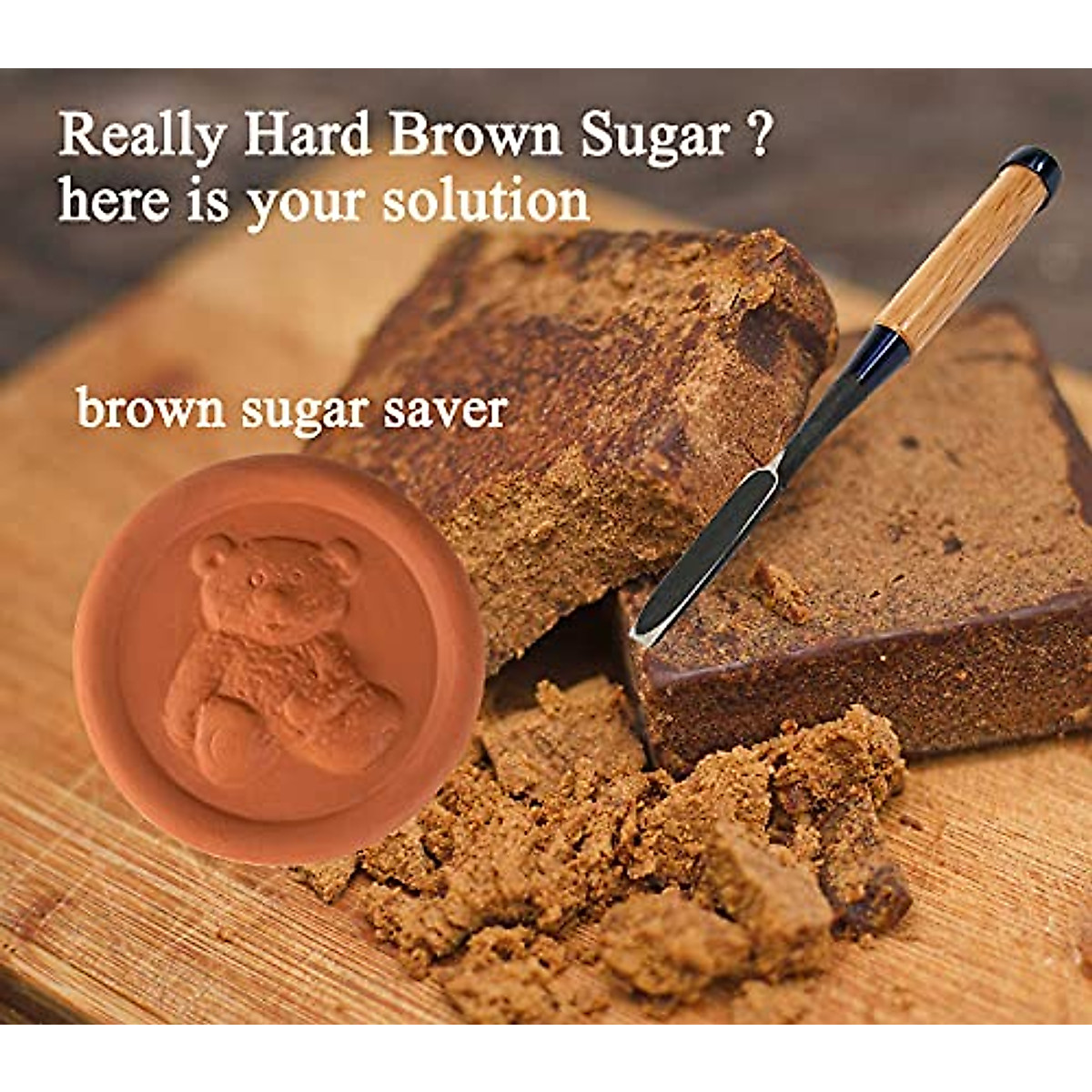 brown sugar keeper brown sugar bear brown sugar saver terra cotta brown sugar saver sugar bear brown sugar disc keeps brown sugar soft or keep dry