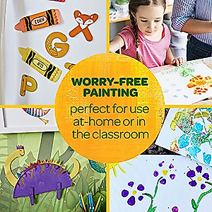 Crayola Washable Kids Paint, 6 Count, Kids At Home Activities, Painting Supplies, Gift, Assorted