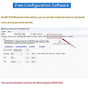 DSD TECH SH-B23A Bluetooth 2.0 to RS232 Serial Adapter with DB9 Converter