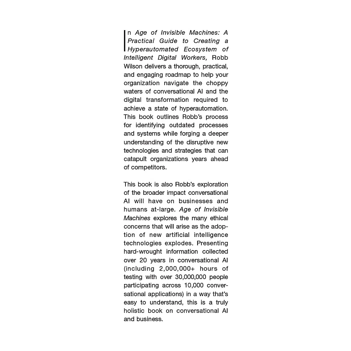 Age of Invisible Machines: A Practical Guide to Creating a Hyperautomated Ecosystem of Intelligent Digital Workers