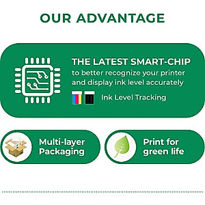 COLORETTO 62XL Ink Cartridge for HP Envy 7645 7640 5540 5642 5643 5640 5660 Officejet 5740 5746 200 250 258 Printers as Replacement of HP 62 XL 62xl hp62xl hp62 High Yield Combo Pack (2 Black)