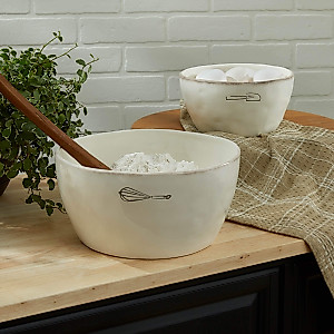 Park Designs Villager Mixing Bowls Set - Cream