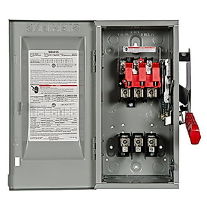 Siemens HF361 30-Amp 3 Pole 600-volt 3 Wire Fused Heavy Duty Safety Switches