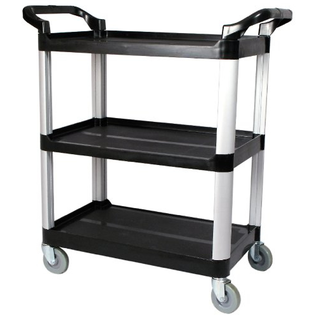 Winco USA 3-Tier Utility Cart, Black