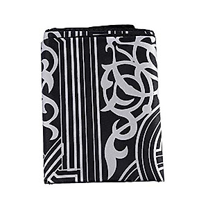 Hitopin Travel Prayer Mat, 60cm*100cm Praying Rug, Portable Polyester Prayer Rug with Compass, Islamic Waterproof Prayer Mat, Musilm Prayer Mat, for Ramadan Gifts, Islamic Prayer (Black)