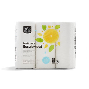 365 by Whole Foods Market, Paper Towels 135 Sheet Jumbo Rolls 3 Count, 135 Count