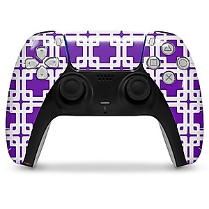 WraptorSkinz Skin Wrap compatible with Sony PS5 DualSense Controller Boxed Purple (CONTROLLER NOT INCLUDED)