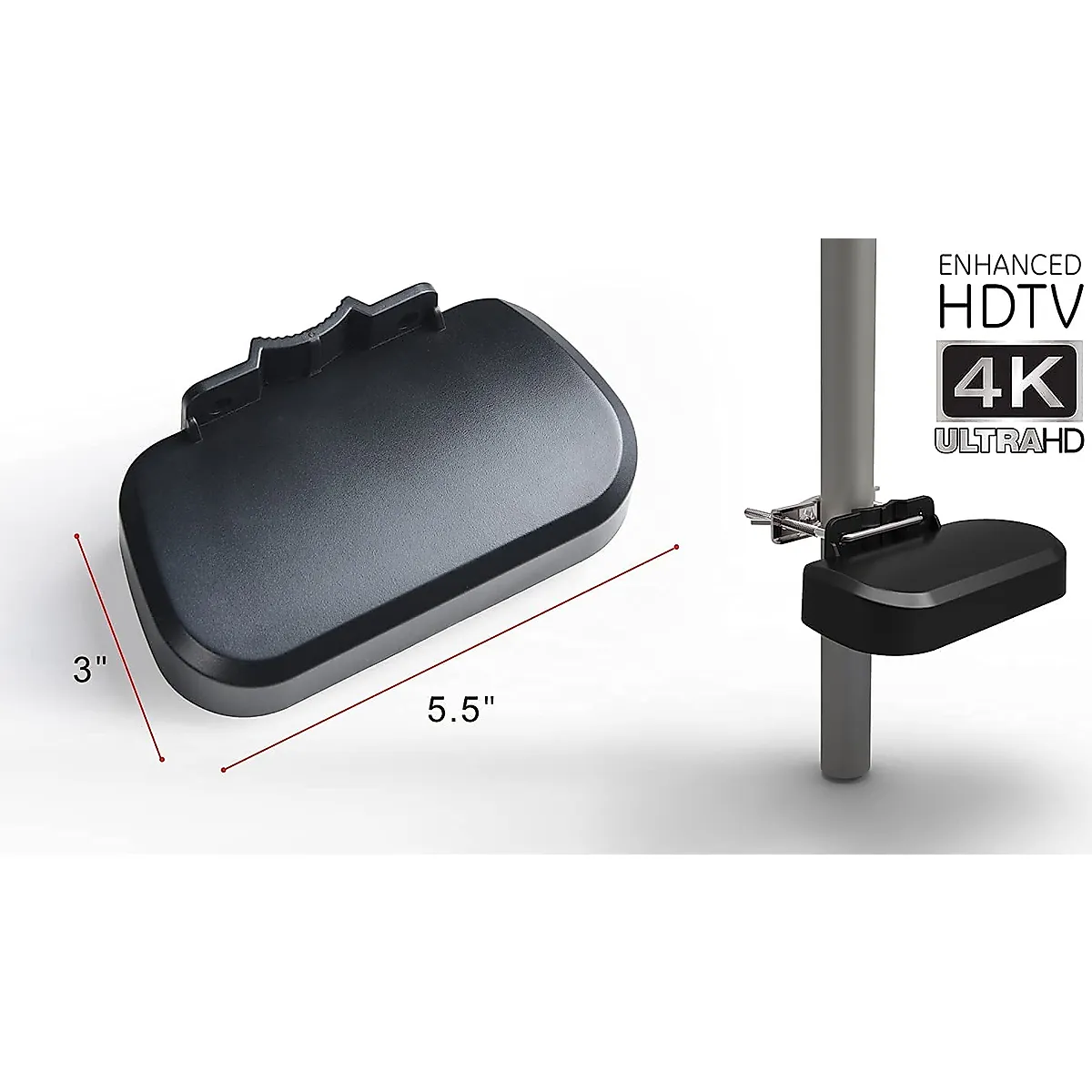 CeKay TV Antenna Amplifier Signal Booster, HDTV Preamplifier, HD Digital VHF UHF Amplifier, with 4G LTE Filter