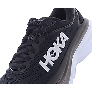 HOKA ONE ONE Bondi 8 Womens Shoes Size 7, Color: Black/White