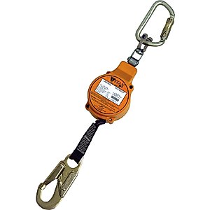 Miller Honeywell Safety Products by TFL-3-Z7/11FT Fall Limiter with Stainless Steel Swivel Shackle and Carabiner