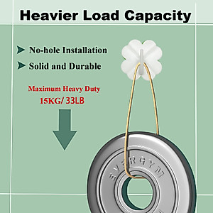 Generic Self Adhesive Towel Hook for Wall Hanging 33 LBS(Max) Waterproof No Damage Heavy Duty Sticky Hooks for Coat Robe Bathroom Kitchen Bedroom Glass Window Keys Hanger 4 PCS (Ivory White)