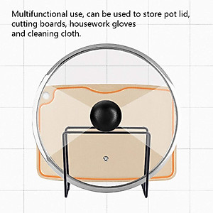 Wall-mounted Self-adhesive Chopping Board Rack Stainless Steel Layers Cutting Kitchen Restaurant Indispensable (Black)