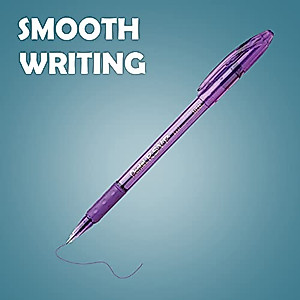 RSVP Pens Colored Ballpoint Pens Medium Point, Color Pens, 8 Pack and a Jumbo Correction Tape Whiteout