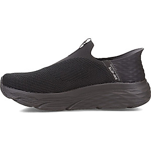 Skechers Men's Max Cushioning Slip-Ins-Athletic Slip-On Running Walking Shoes with Memory Foam Sneaker, Black, 10.5