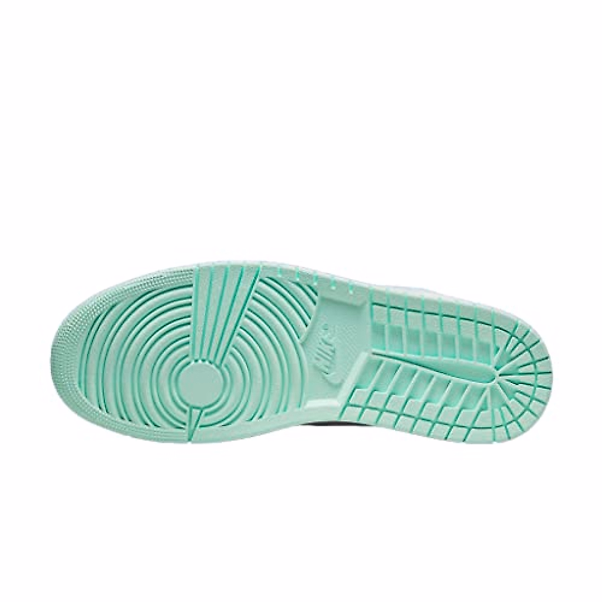 Nike Men's Air Jordan 1 Mid Sneaker, Mystic Navy/Mint Foam-white, 10