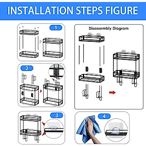 Bathroom Organizers and Storage,Over The Toilet Storage, Over Toilet Shelf Organizer,Behind Toilet Tank Bathroom Organizer Storage for Space Saving