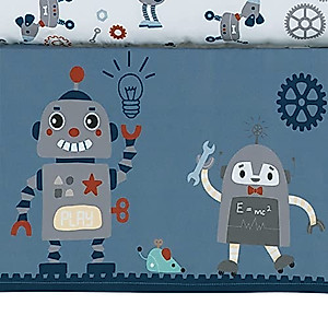 Bedtime Originals Robbie Robot 3-Piece Crib Bedding Set, Blue