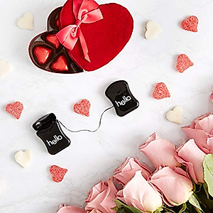 Hello Activated Charcoal Infused Floss Vegan Wax, Fresh Mint, Natural Peppermint Flavor, 3 Count