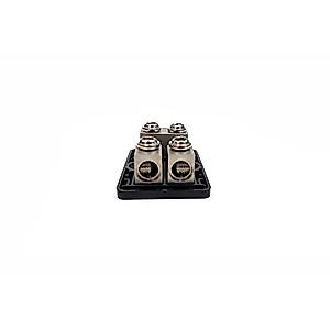 KnuKonceptz Bassik 4 and 8 Gauge 2 Way Fuse Distribution Block w/Ground Links