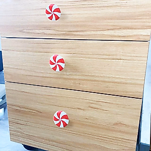 Christmas Cabinet Knob Covers, Christmas Cabinet Handle Covers, Cabinet Knob Covers Christmas, Acrylic Silicone Cabinet Handle Covers for Home Decor (10pcs)