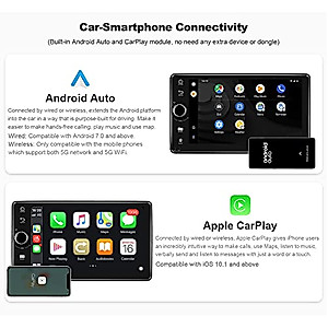 Joying Android 10.0 Head Unit Octa Core 4GB+64GB 7 Inch Single Din Auto Car Stereo Universal Radio with Physical Button Support 4G SIM/FM Radio/Bluetooth 5.1/Back-Up Camera/Fast Boot/DVR/OBD2/SWC