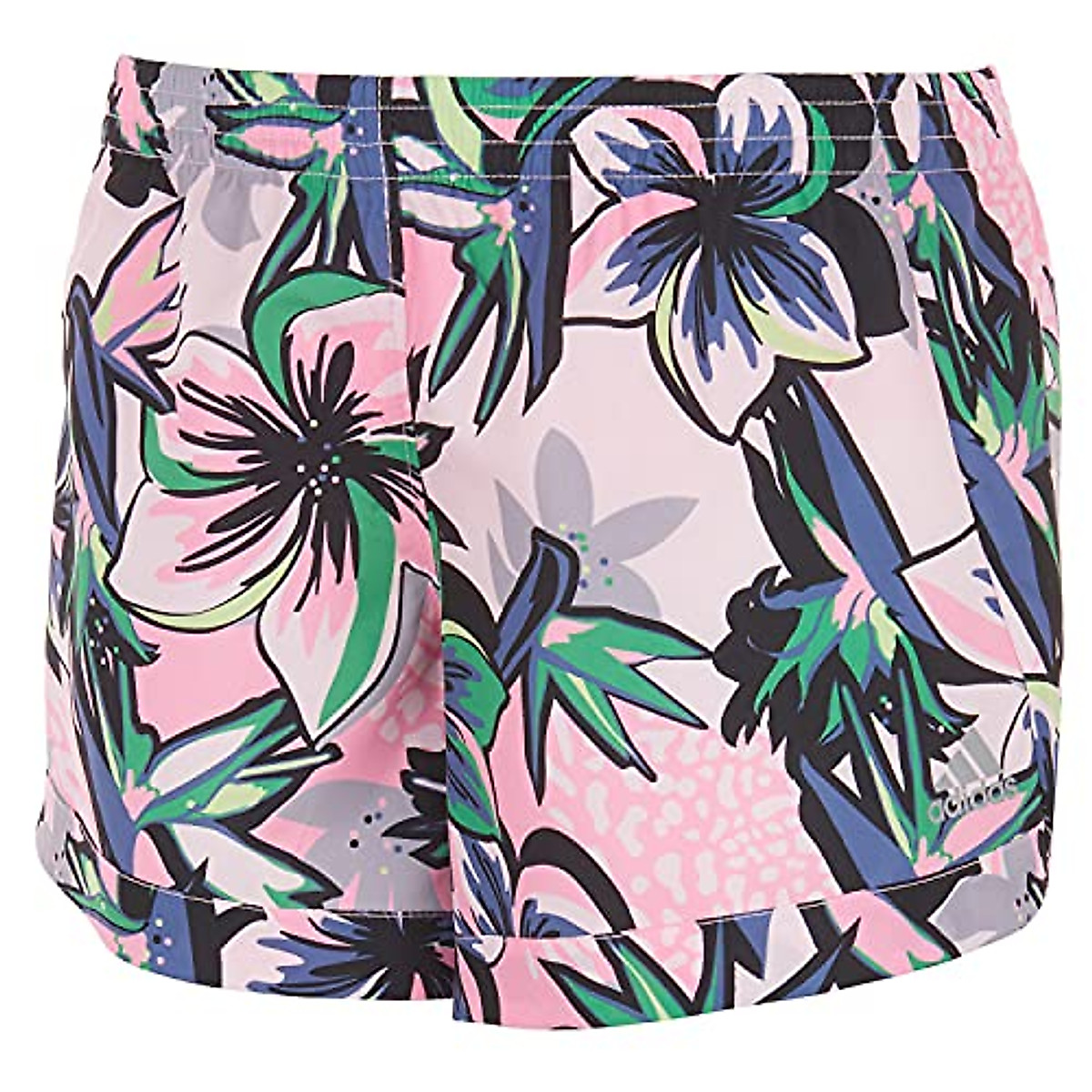 adidas Girls' Printed Woven Shorts, Light Pink, 6