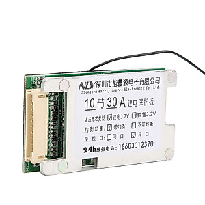 36V 30A PCB Lithium Battery Board,10S Charger PCB Board,Integrated Circuits Board,with Balance Function,Temperature Control